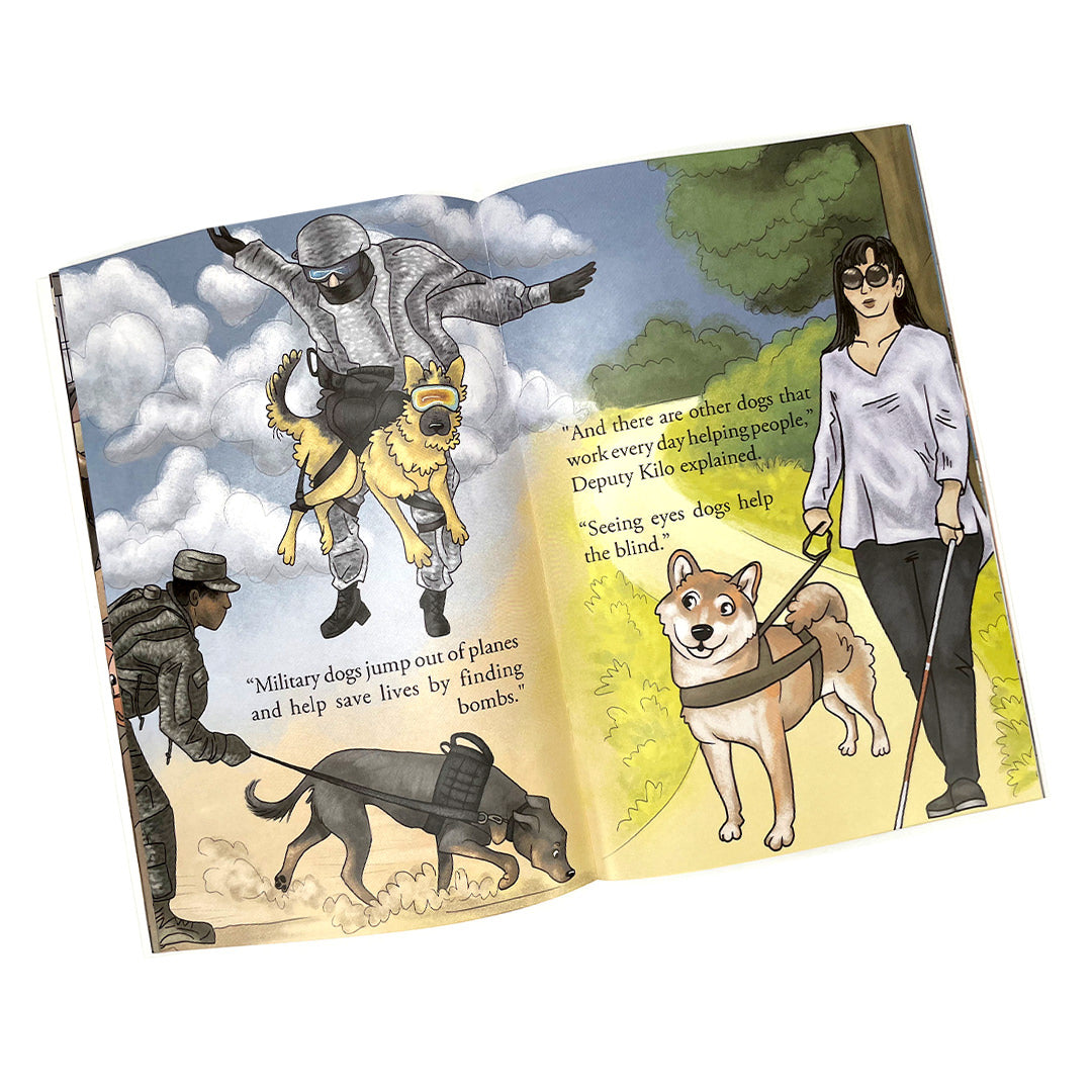 Tommy Tractor and Deputy Kilo Book by Sanda Ayers – Project K-9 Hero